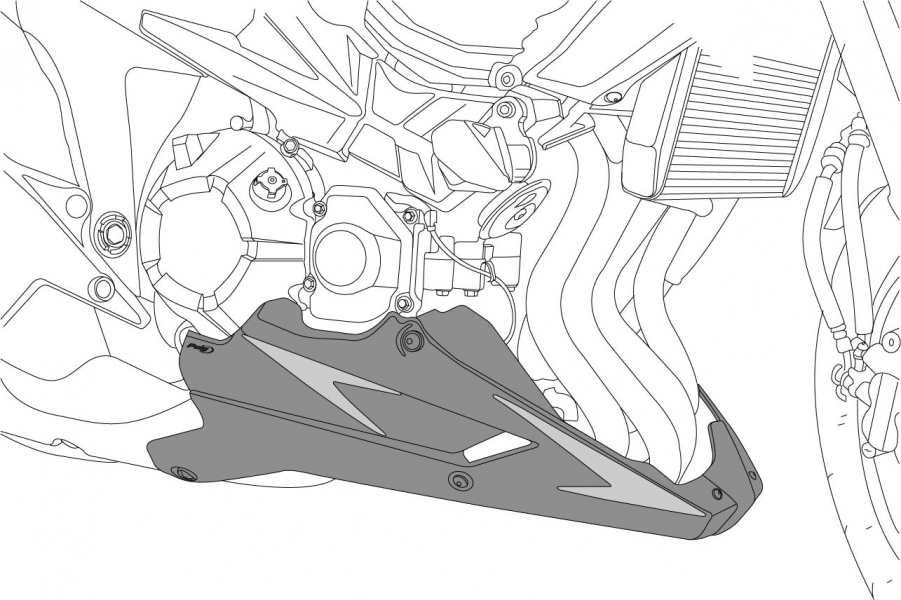 MT-07(14-17) Puig Engine spoiler _Engine Spoiler 引擎導流板_Puig_改裝零件_翔利車行 ...